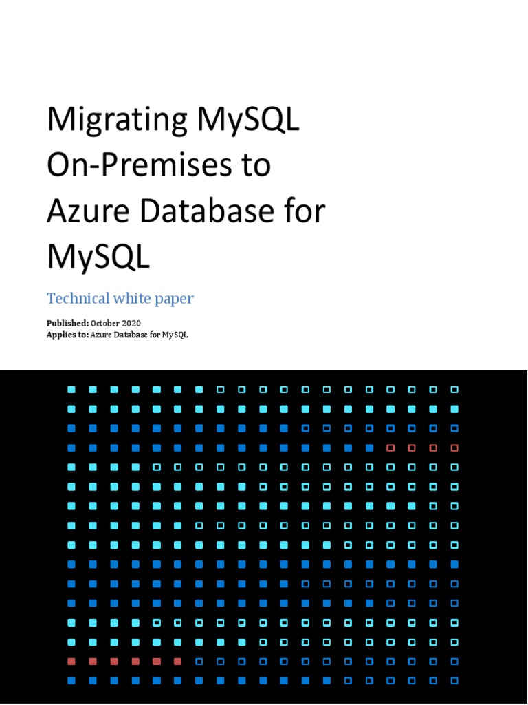 MySQL Migration Guide October 2020 | PDF | My Sql | Databases