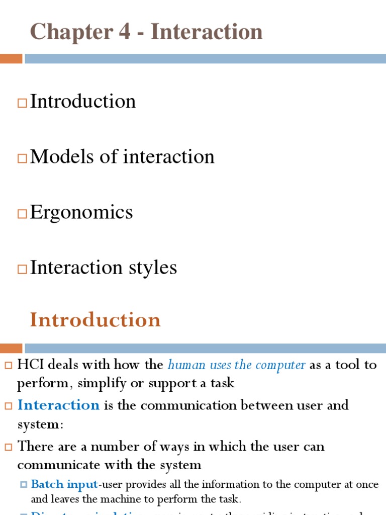 HCI - Chapter 4 - Interaction | PDF | Graphical User Interfaces | Menu ... HCI - Chapter 4 - Interaction | PDF | Graphical User Interfaces | Menu ...