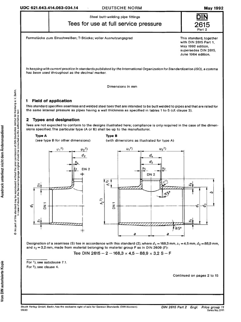Din - 2615-2-1992 Eng | PDF