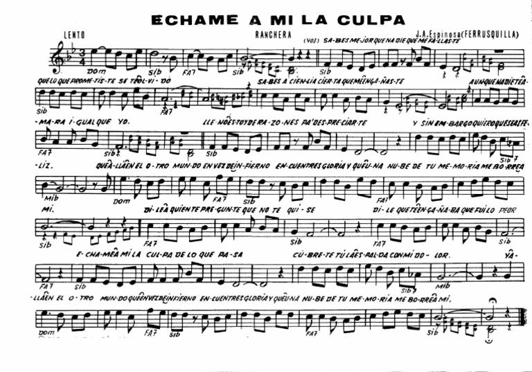 Echame A Mi La Culpa | PDF