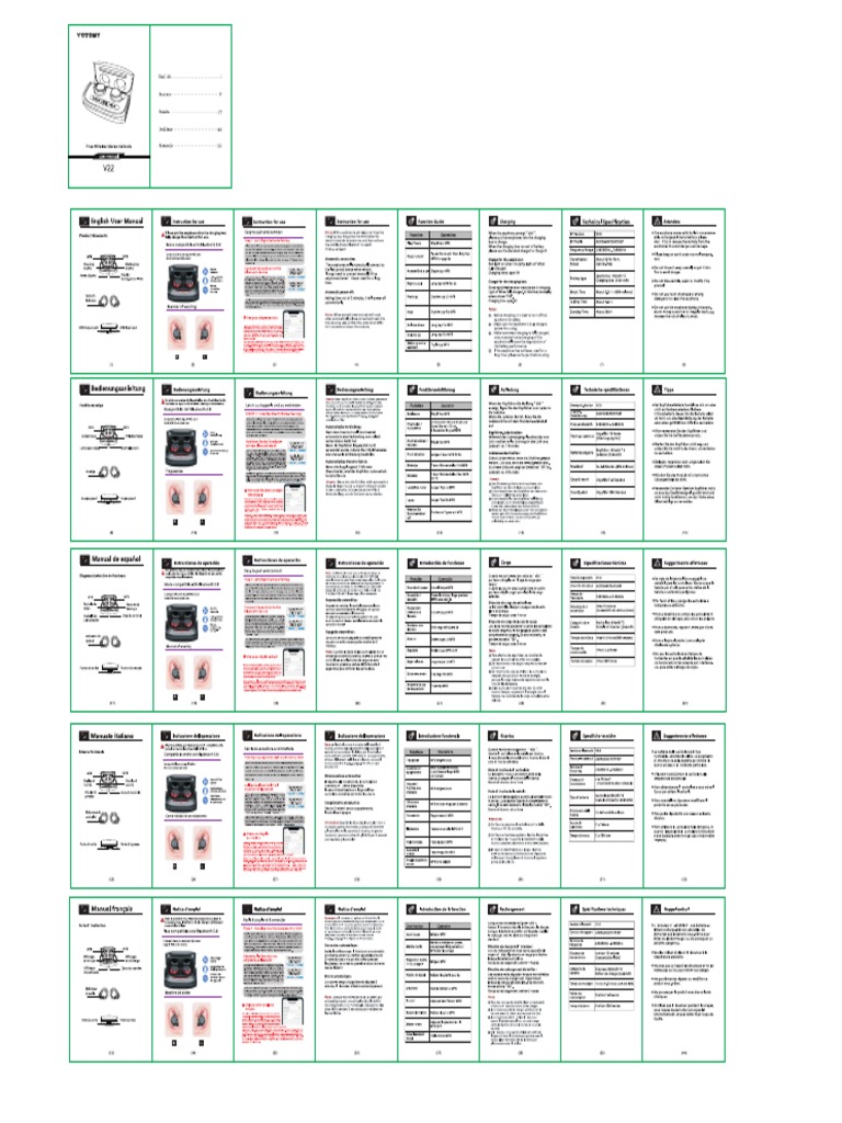 VOTOMY V22 User Manual | PDF