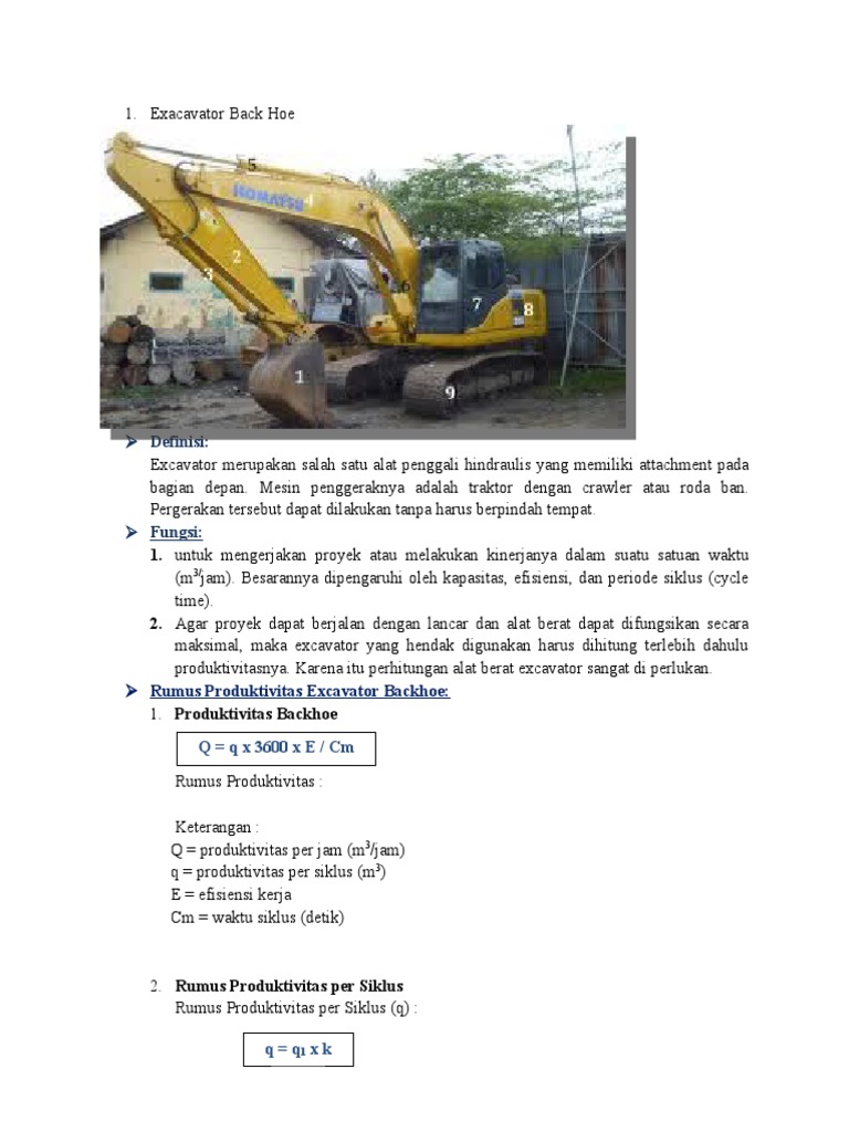 Tugas Alat Berat Fungsi, Perhitungan Dll-1 | PDF | Metode & Bahan Ajar ...