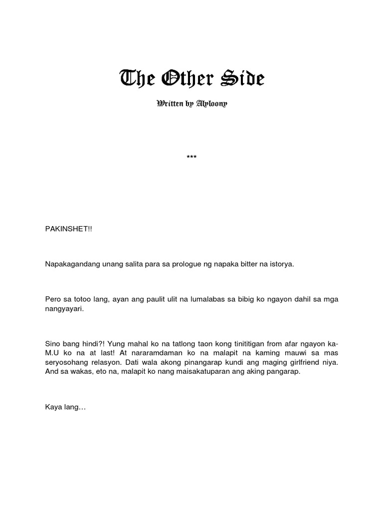 The Other Side | PDF