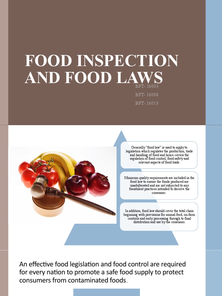Overview of Food Safety Legislation | PDF | Food Safety | Foods