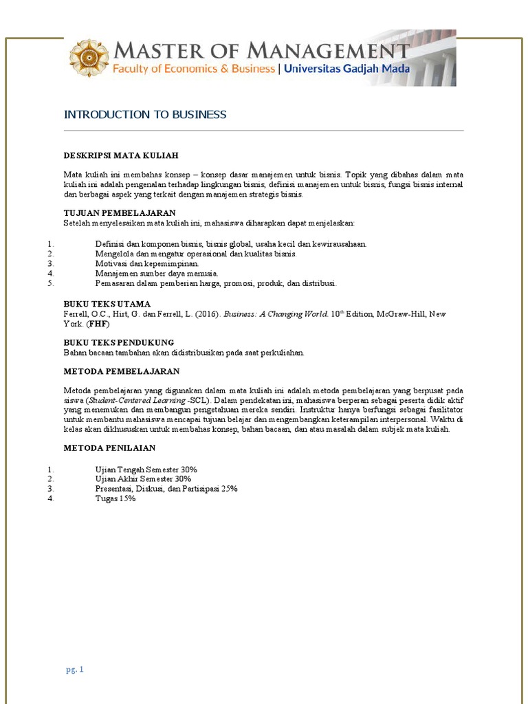 Introduction To Business | PDF