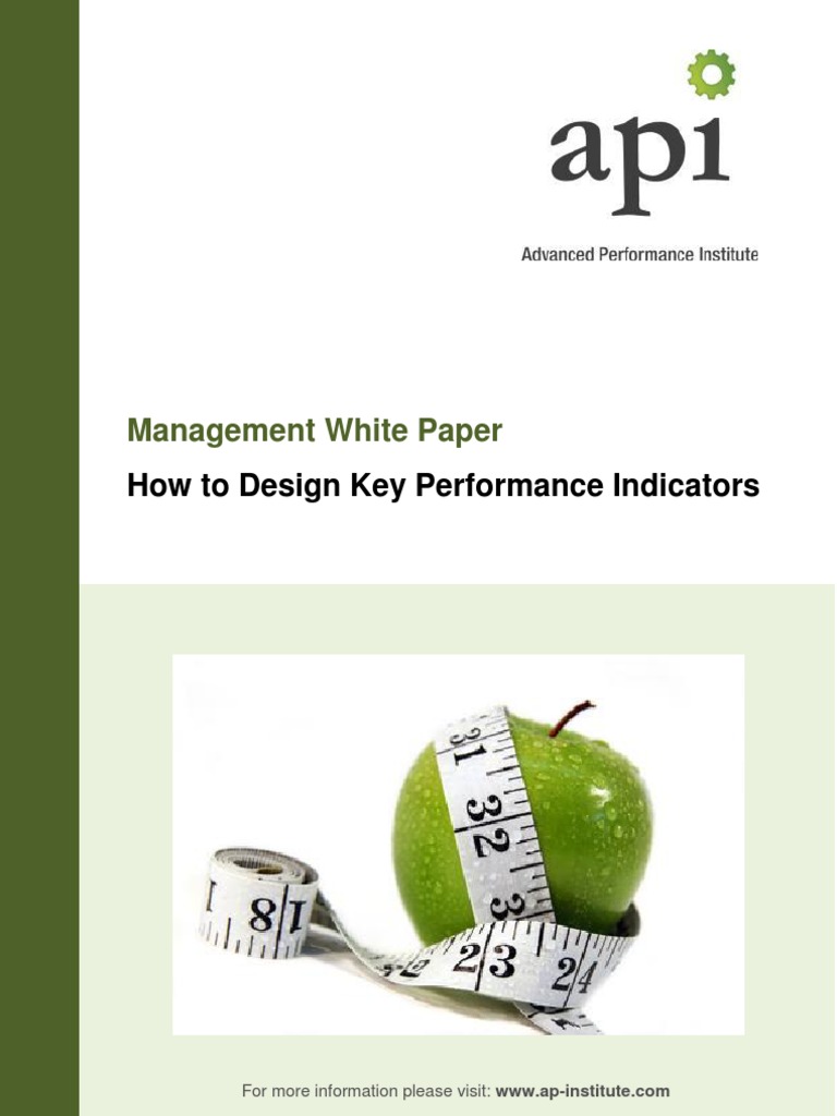 How To Design Key Performance Indicators | PDF | Performance Indicator ...