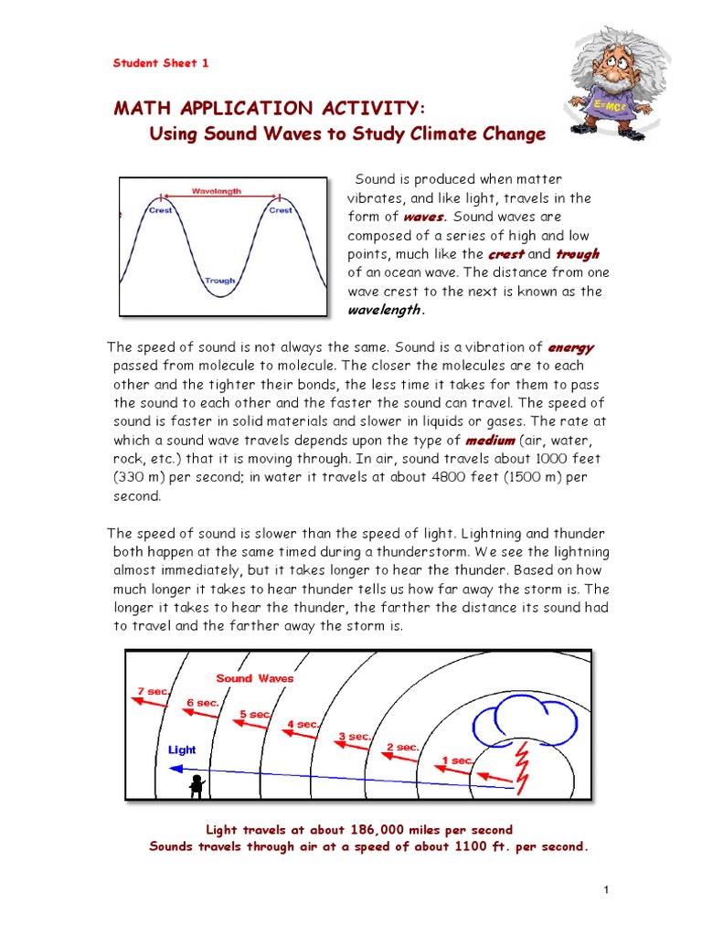 MAA Using Sound Waves To Study Climate Change | PDF | Thunder | Lightning