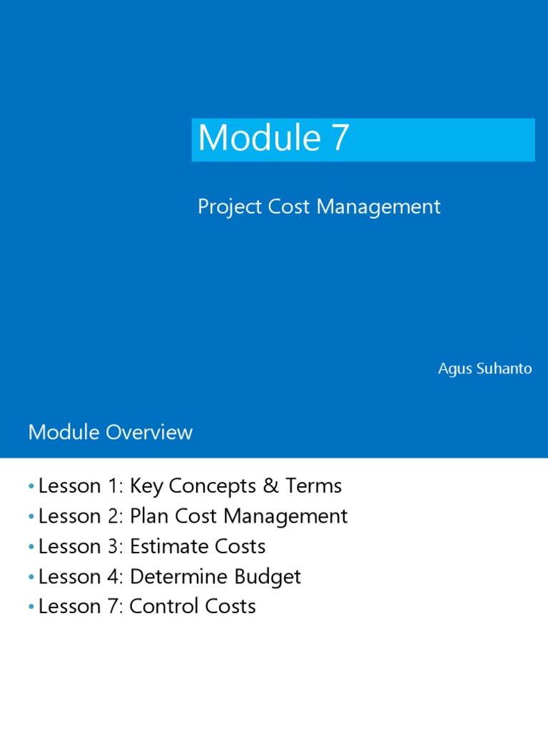 05-Project Cost Management | PDF | Project Management | Cost Accounting