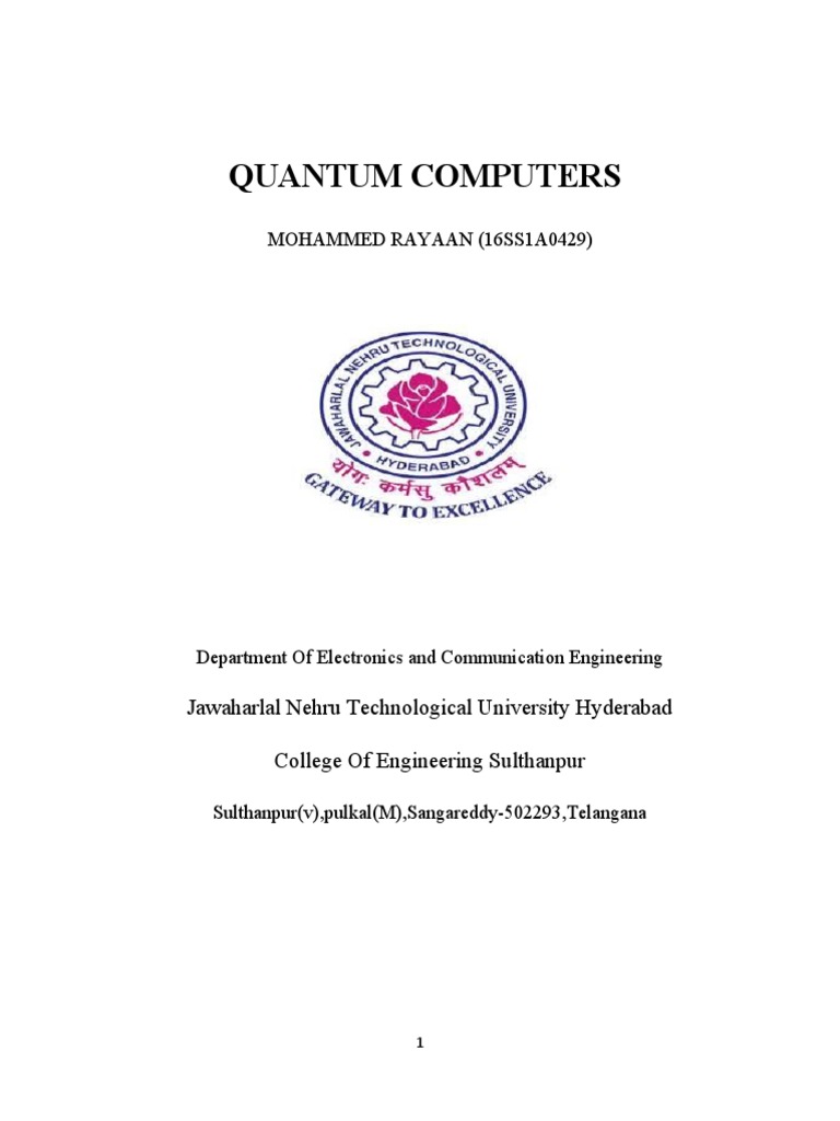 Quantum Mechanics and Computers | PDF | Quantum Computing | Quantum Mechanics