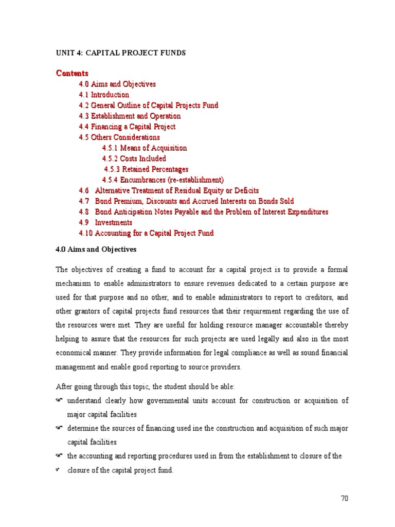 Unit 4: Capital Project Funds | PDF | Fund Accounting | Bonds (Finance)