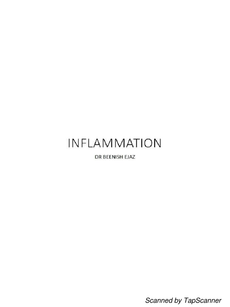 Inflammation Pathology | PDF