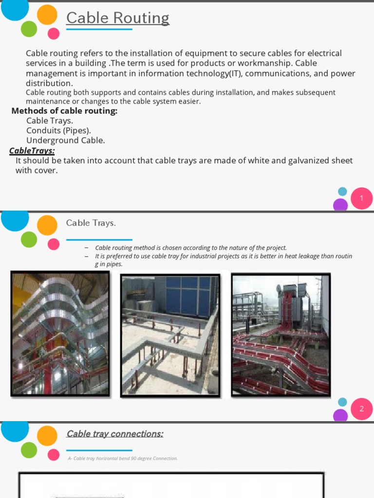 Methods of Cable Routing | PDF | Electrical Components | Building ...