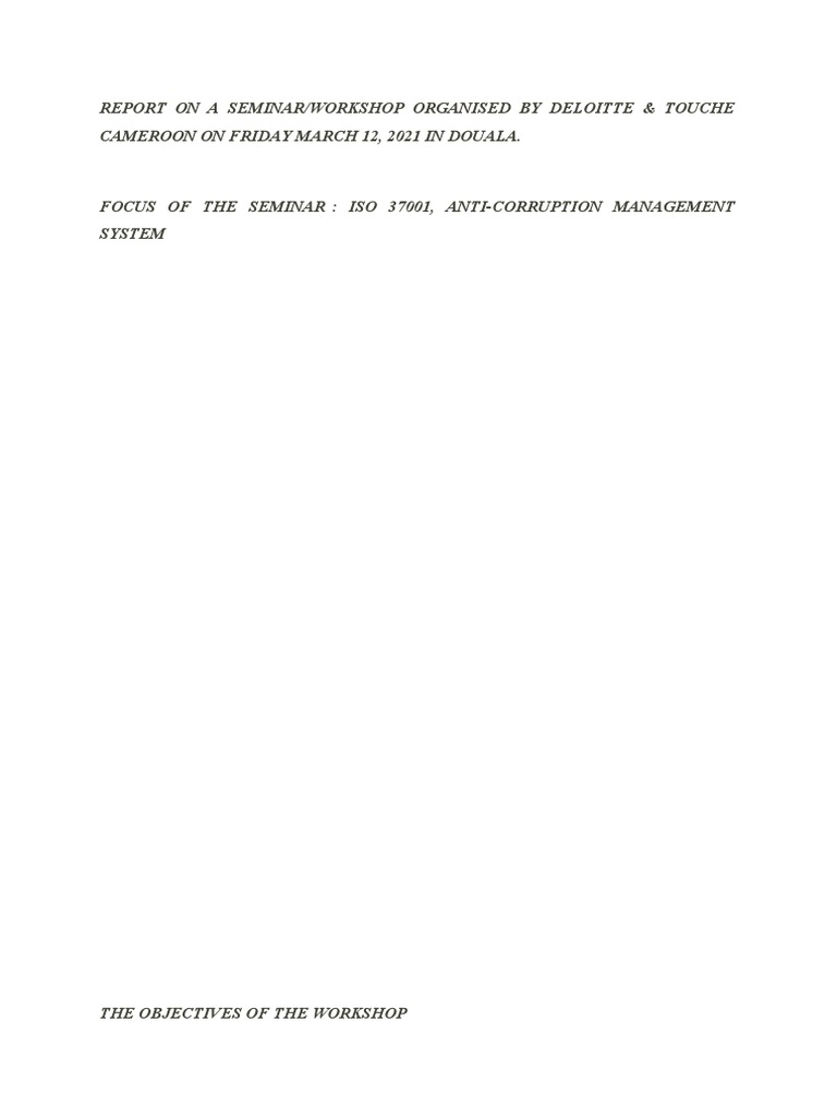 Iso 37001 Anti-Corruption Management System | Download Free PDF ...