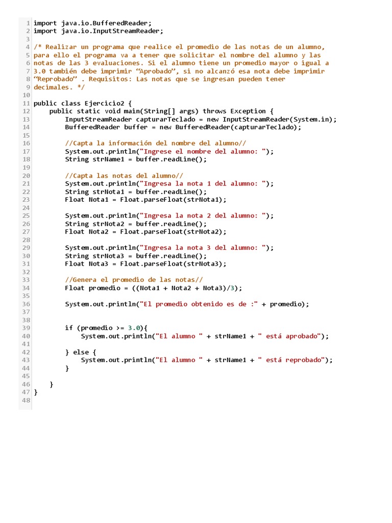 Ejercicio2 Java | PDF