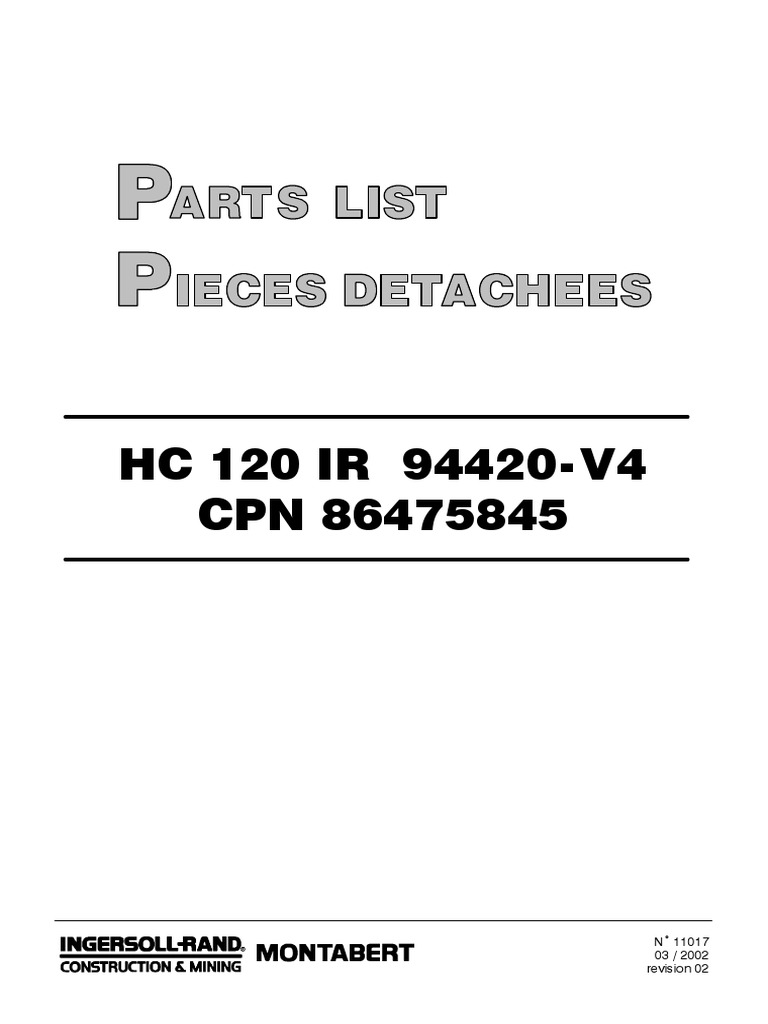 Perforateur hydraulique HC 120 IR | PDF | Machine | Ingénierie mécanique