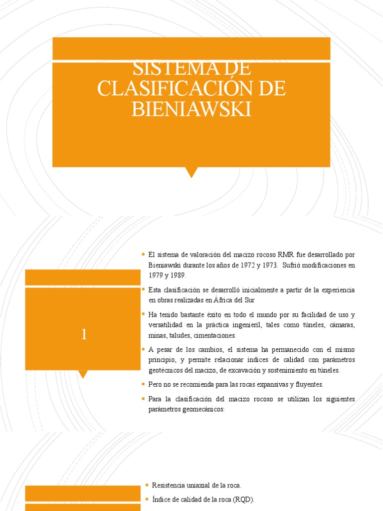 Sistema de Clasificación de Bieniawski | PDF | Túnel | Naturaleza