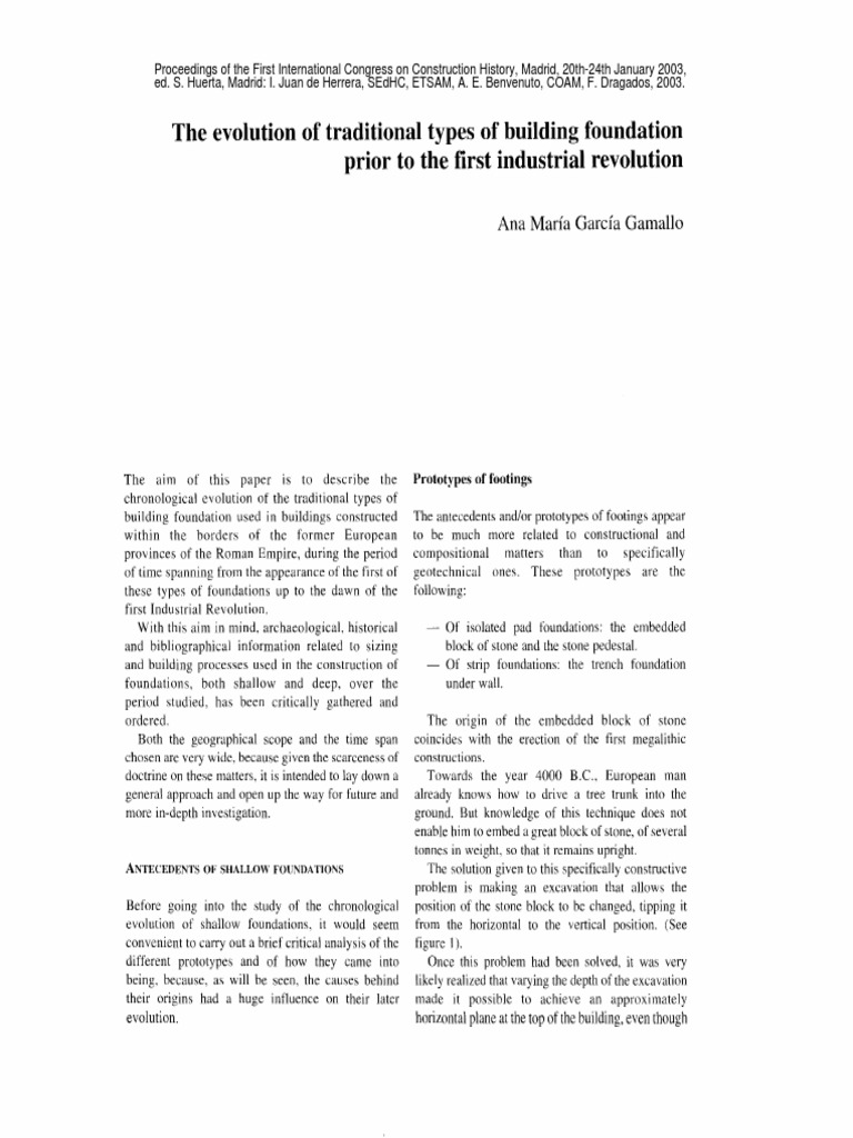 Evolution of Traditional Building Foundations | PDF | Deep Foundation ...