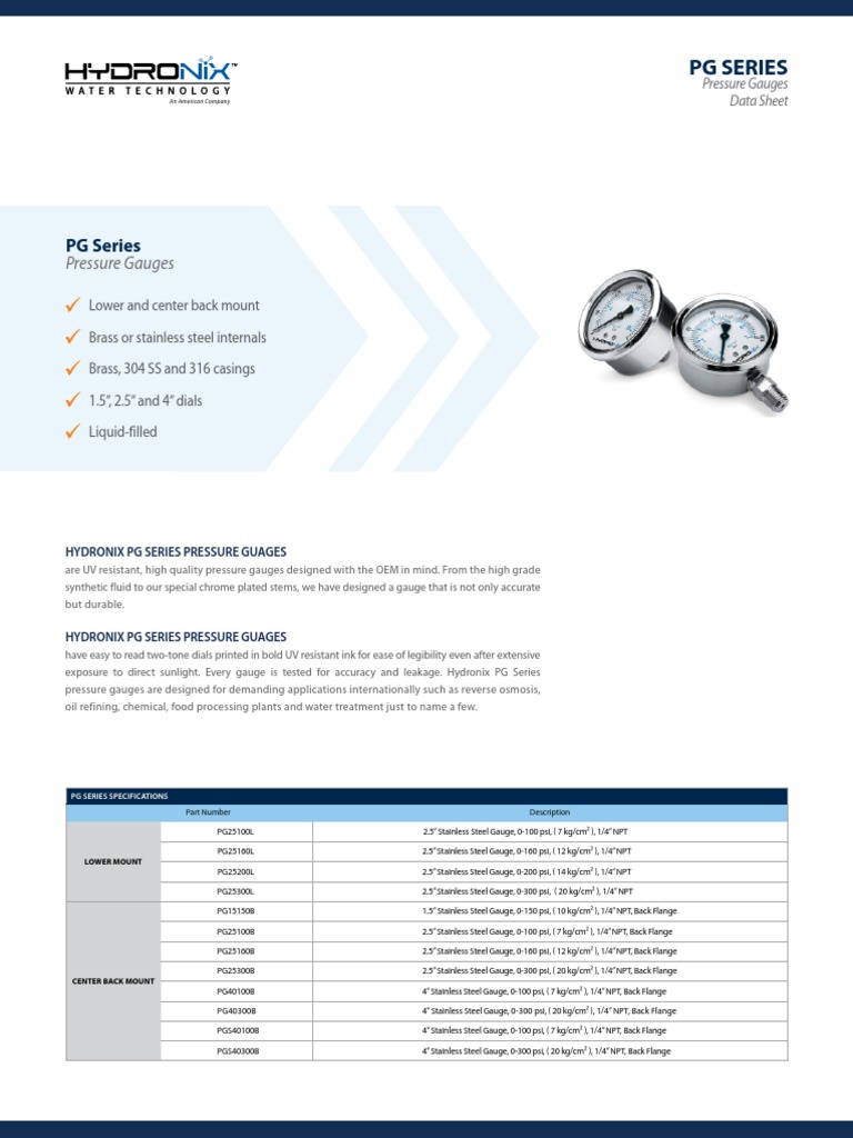 Manómetro Hydromix Bypass | PDF | Sheet Metal | Stainless Steel