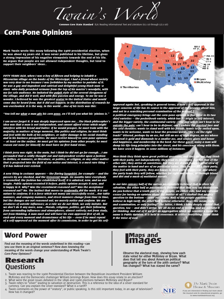 Corn Prone | PDF | William Mc Kinley