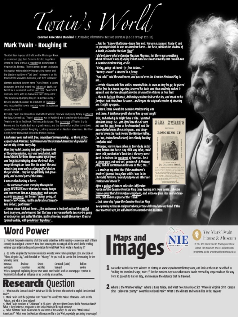 Roughing It | PDF | Mark Twain