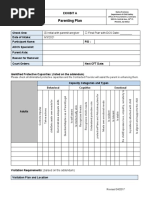 CAFCASS Parenting Plan | PDF