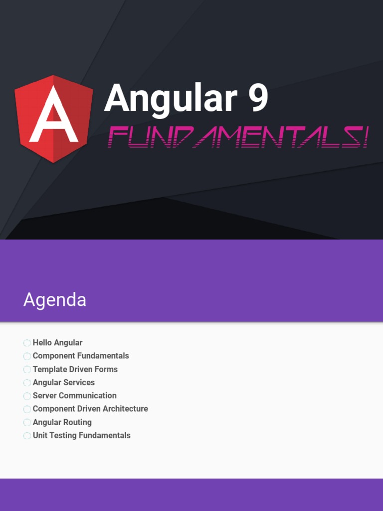 Angular 9 Fundamentals | PDF | Class (Computer Programming) | Hypertext ...