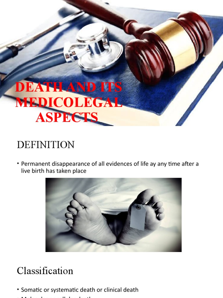 Death and Its Medicolegal Aspects | PDF | Coma | Death