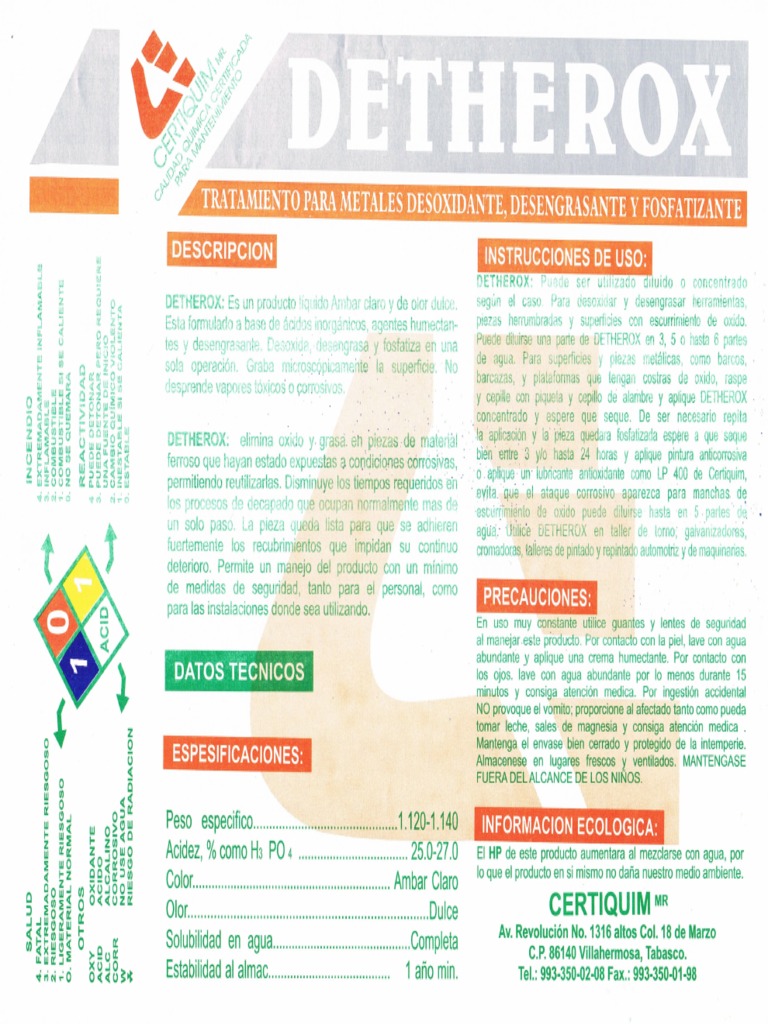 DETHEROX | PDF