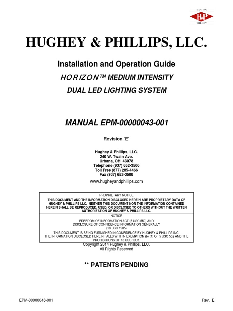 Hughey & Phillips, LLC.: Installation and Operation Guide | PDF | Flash ...