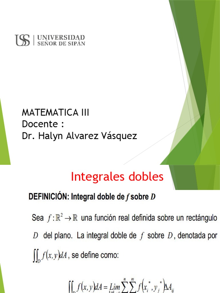 Integrales Dobles Teoria Ejericicos | PDF | Integral | Cantidades fisicas
