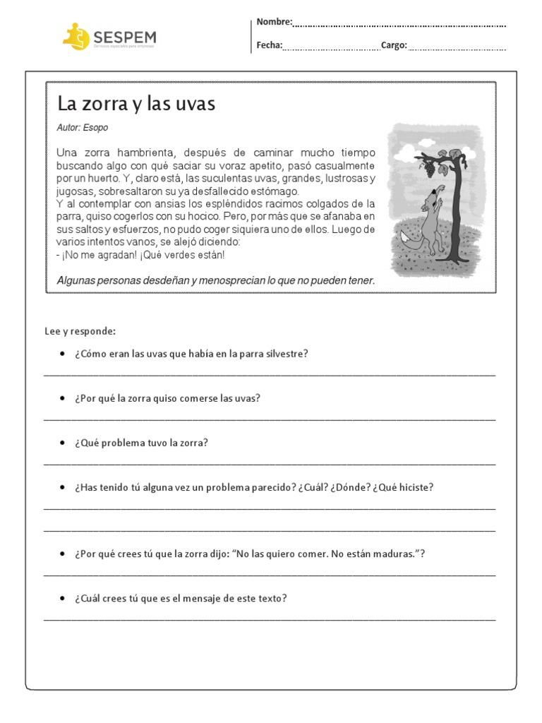 Prueba de Comprension Lectora | PDF