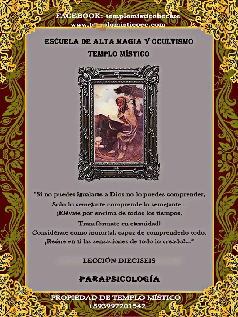 Introducción a la Parapsicología y sus Fenómenos | PDF | Parasicología ...