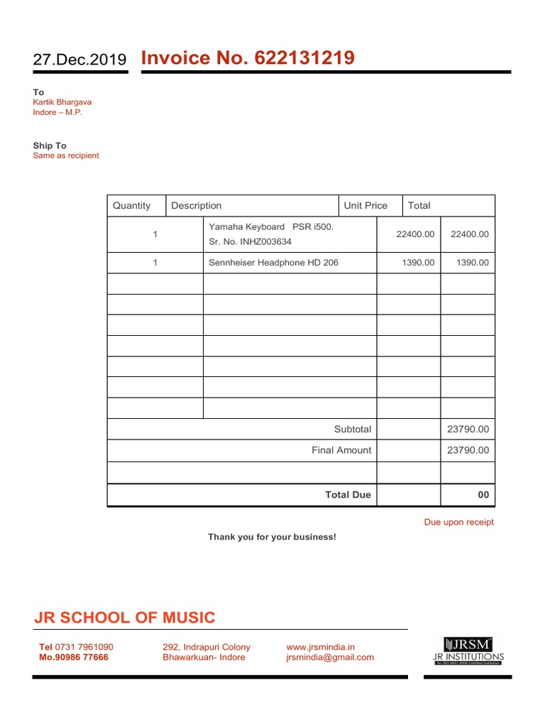 Keyboard Bill | PDF