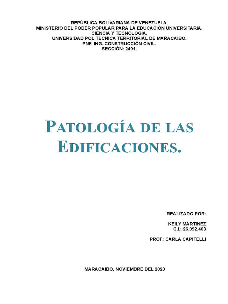 Patologías comunes en edificaciones: causas, tipos y soluciones | PDF | Corrosión | Agua