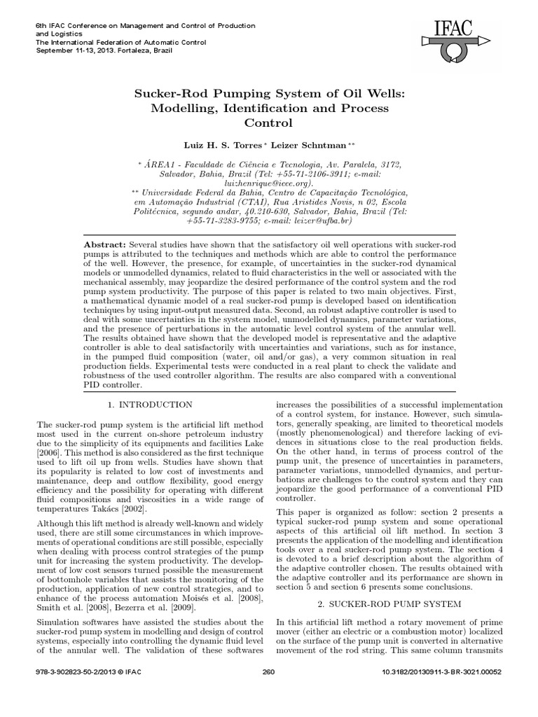 Torres 2013 | PDF | Control Theory | Pump