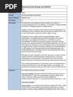 Bells Test | PDF | Neuropsychology | Cognition