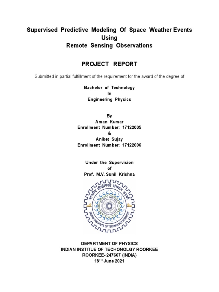 BTP Report | PDF | Regression Analysis | Artificial Neural Network