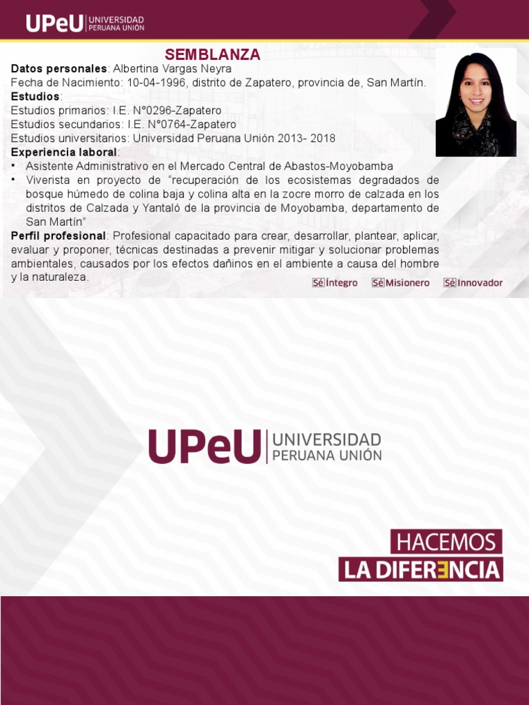 Semblanza EJEMPLO | PDF