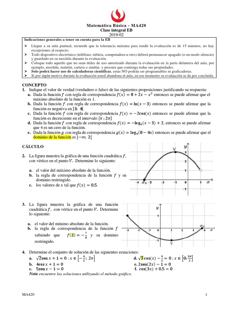 Matemática Básica - MA420-Sesión 15.2 - Clase Integral | PDF | Asíntota | Función (Matemáticas)