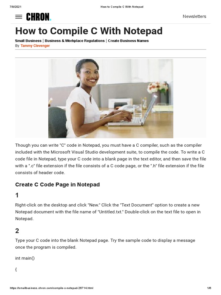 How To Compile C File With Notepad | PDF | Net Beans | Applications ...