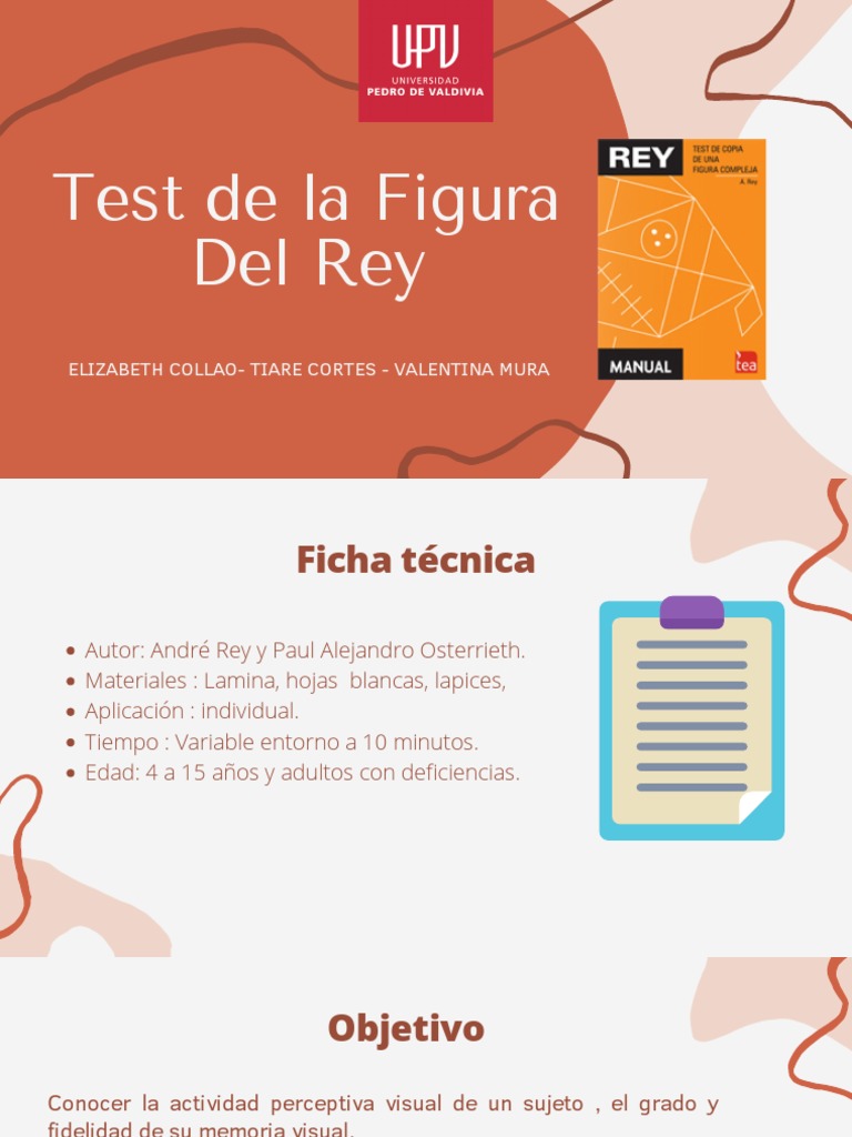Test de La Figura Del Rey | PDF | Demencia | Desorden hiperactivo y ...