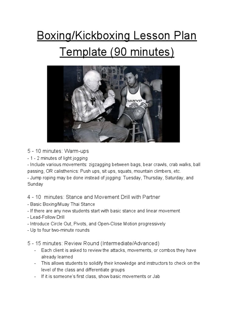 Revised+Boxing Muay+Thai+Lesson+Plan+Template | PDF | Sports | Physical ...