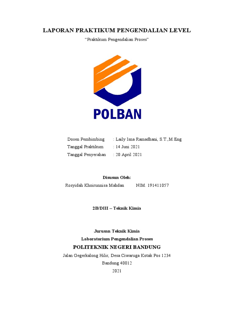 Laporan Praktikum Pengendalian Level | PDF | Teknologi & Rekayasa