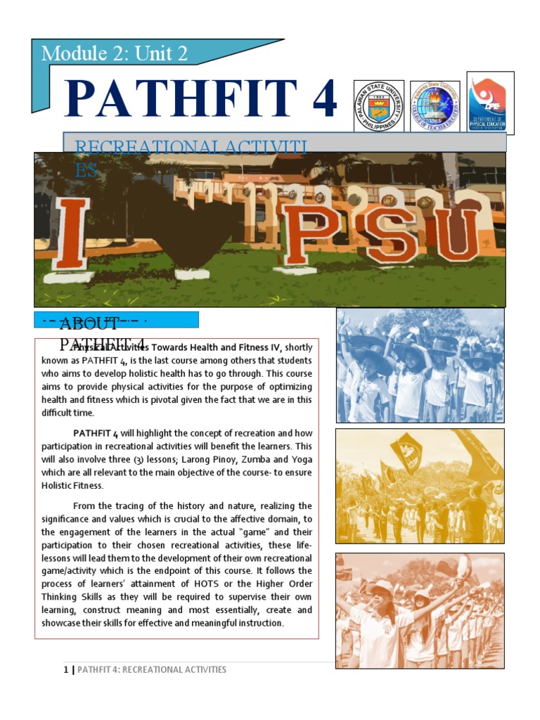 Pathfit 4: Module 2: Unit 2 | PDF | Recreation | Physical Fitness