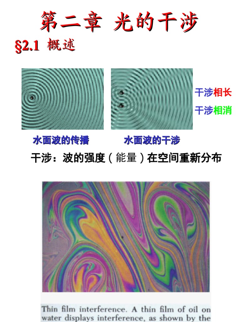 Chp3a光的干涉 | PDF