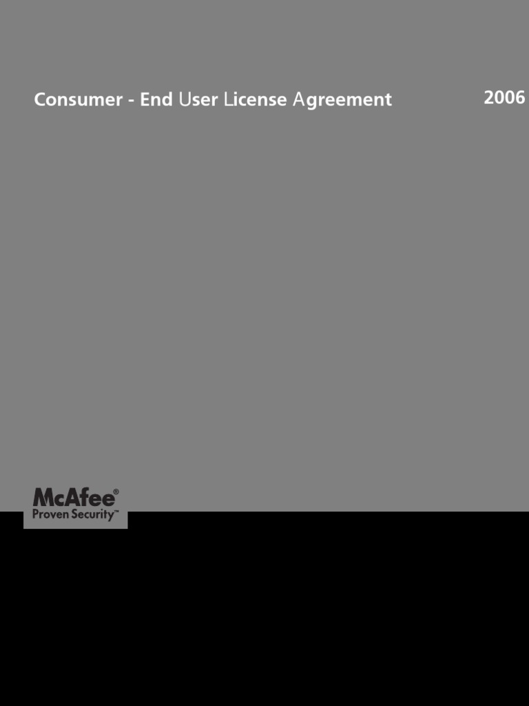 Consumer - End User License Agreement 2006 | PDF | Copyright | Damages