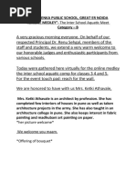 Elocution Competition Rules | PDF