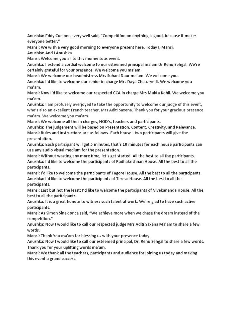 Eco Enrichment Script | PDF