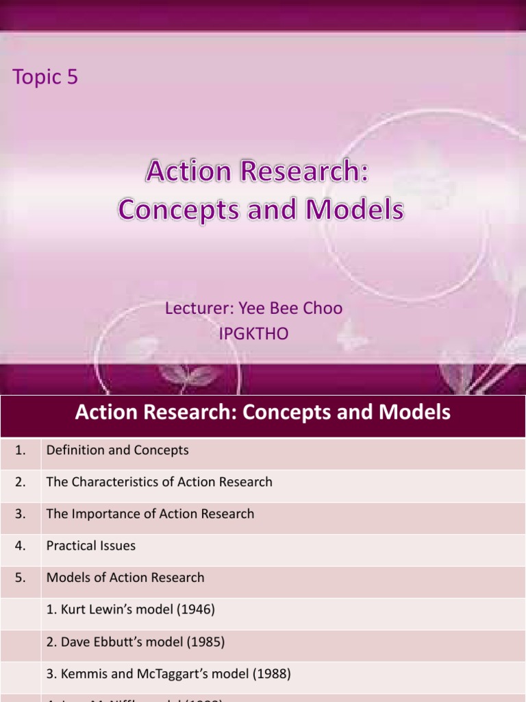 Action Research Models and Concepts | PDF | Action Research | Methodology