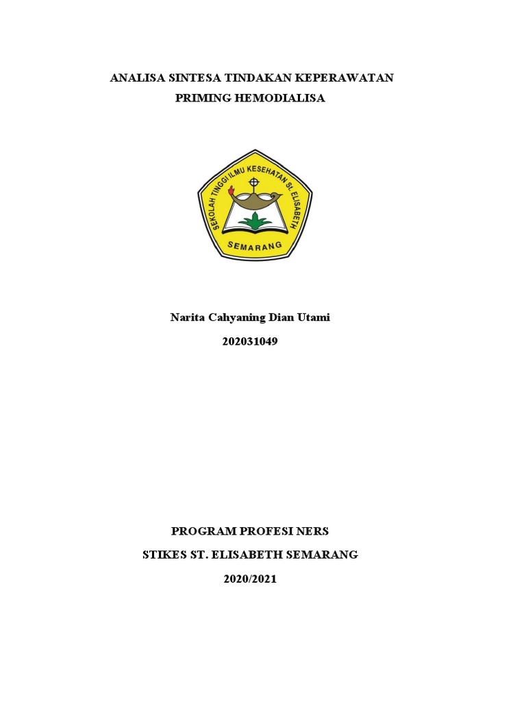 Laporan Ansin Priming (Narit C Dian Utami 202031049) | PDF